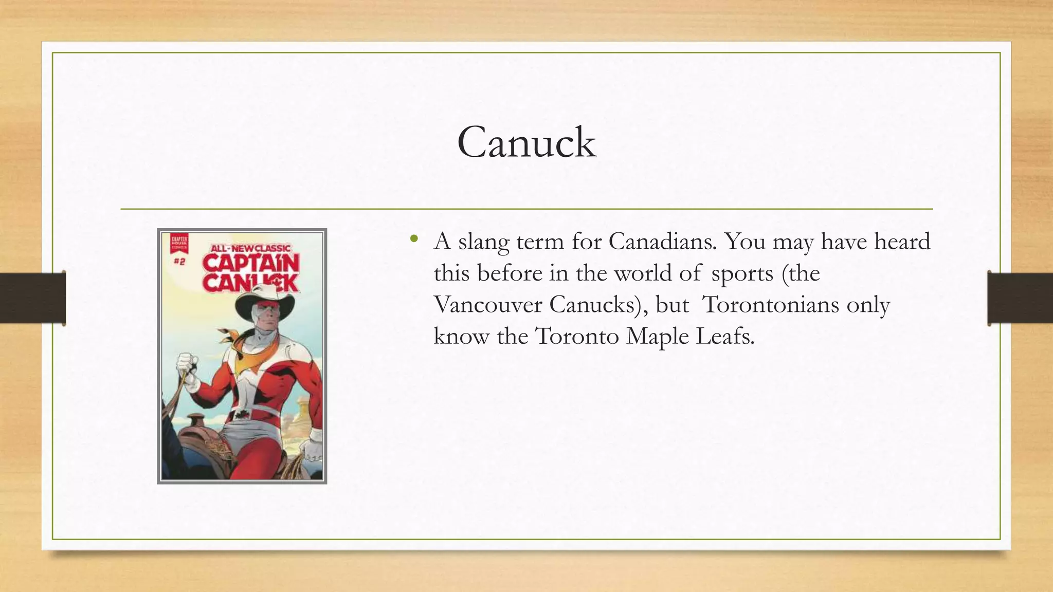 Canadian slang words | PPTX