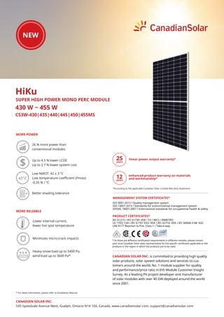Canadian solar datasheet-hi-ku_cs3w-ms_v5.59_en | PDF