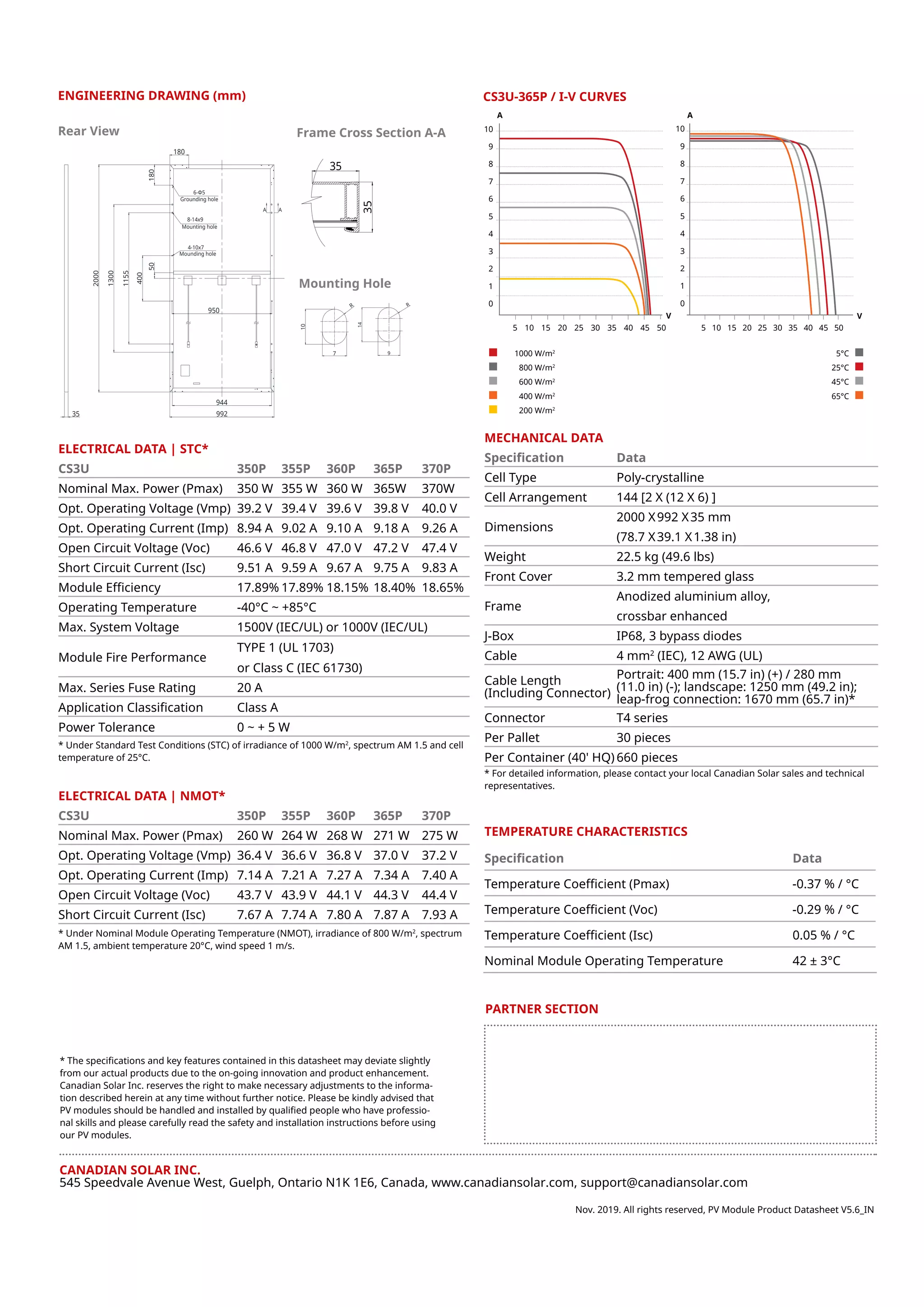 Canadian solar datasheet- ku-max_cs3u-p_high efficiency_v5.6_in | PDF