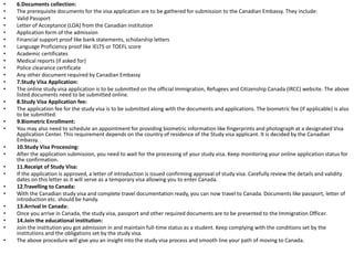 Canadian Study Visa Your Ultimate Guide To The Process.pptx