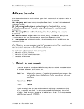 Canadian tax configuration in sap | PDF