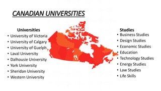 Canadian universities | PDF