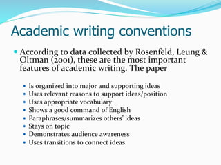 Canadian university writing | PPT