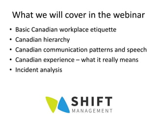 Canadian workplace culture | PPTX
