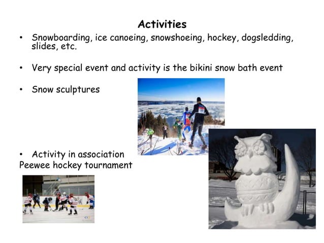 Canadian Icon Winter Carnival | PPTX | Canoeing and Kayaking | Extreme ...