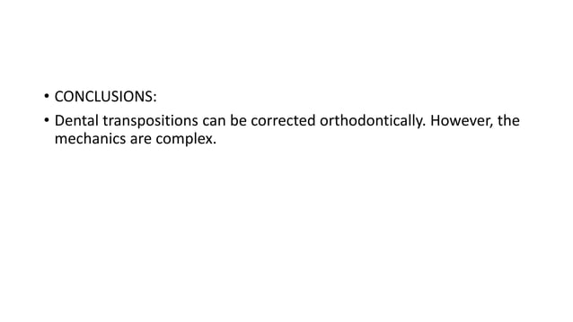 Canine transposition | PPT