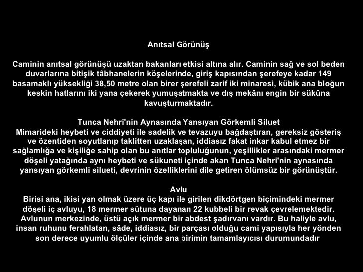 Can Akin Edirne 2.Bayezid Camii | PPT