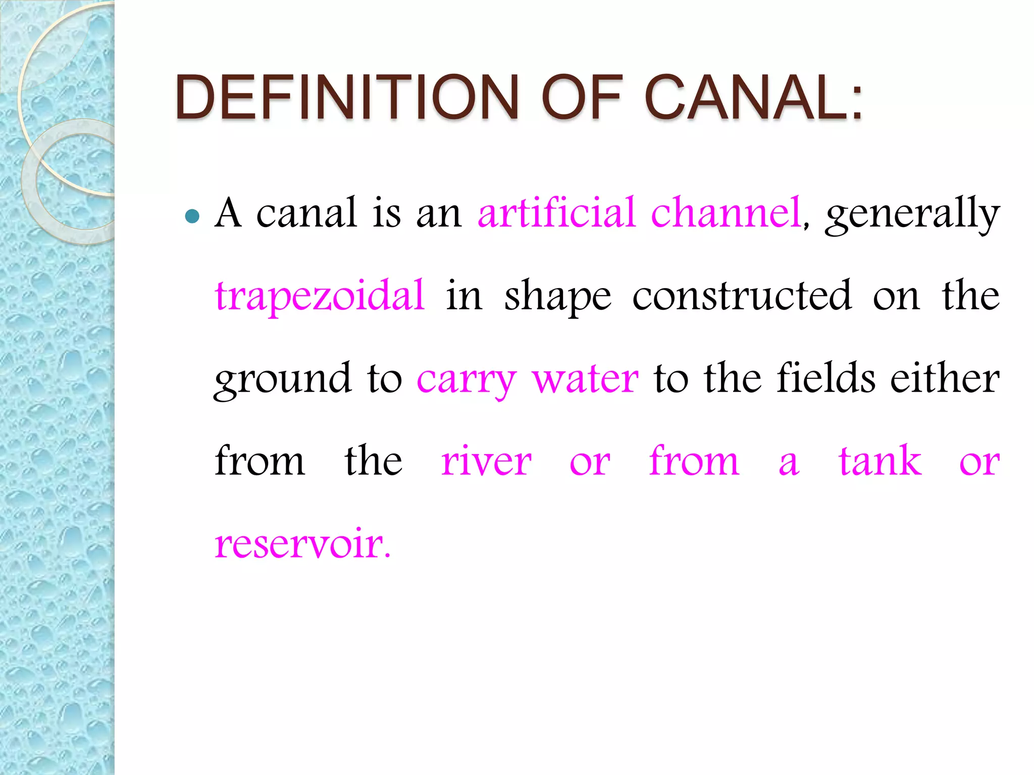 Canal alignment | PPTX