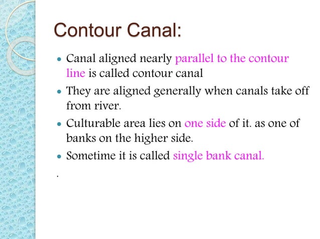 Canal alignment | PPTX | Geography | Science