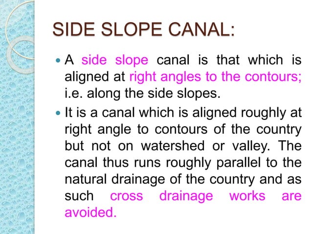 Canal alignment | PPTX | Geography | Science