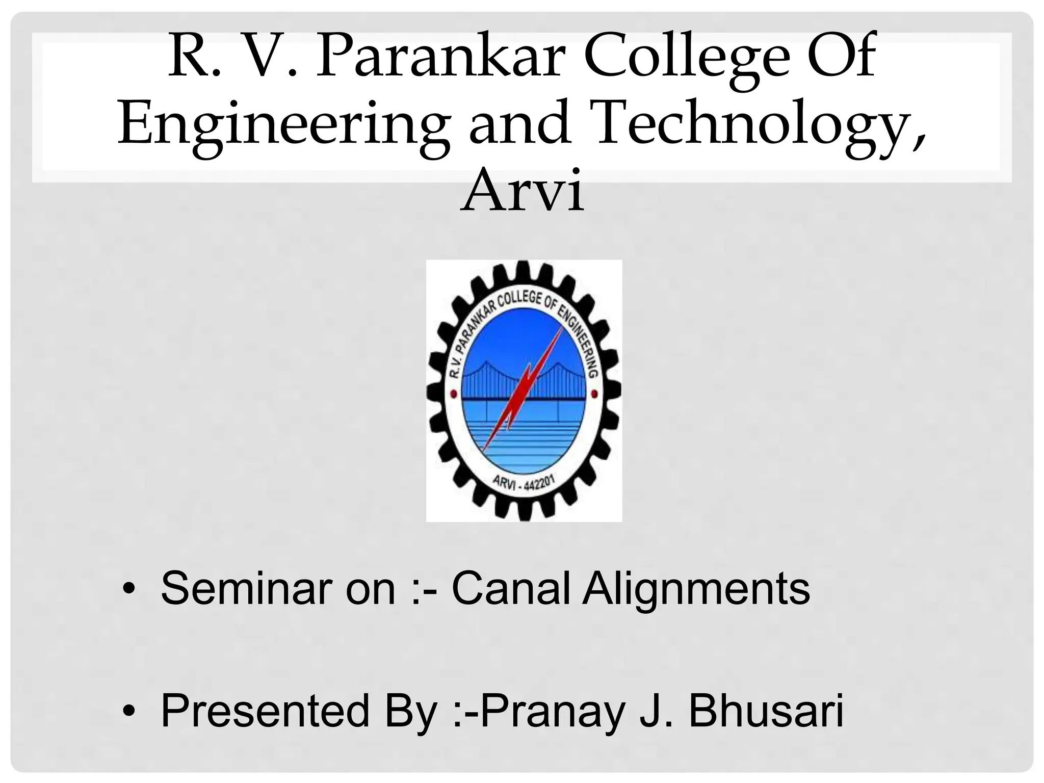 CANAL ALIGNMENT.pptx