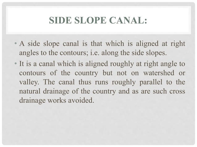 CANAL ALIGNMENT.pptx | Geography | Science