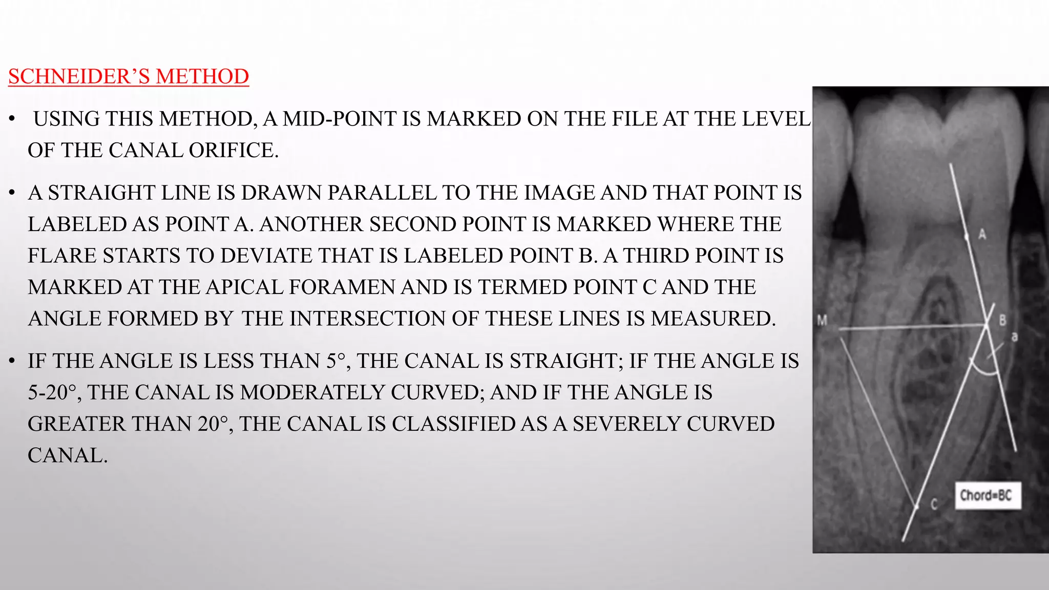 Canal curvatures and determination method final | PPTX
