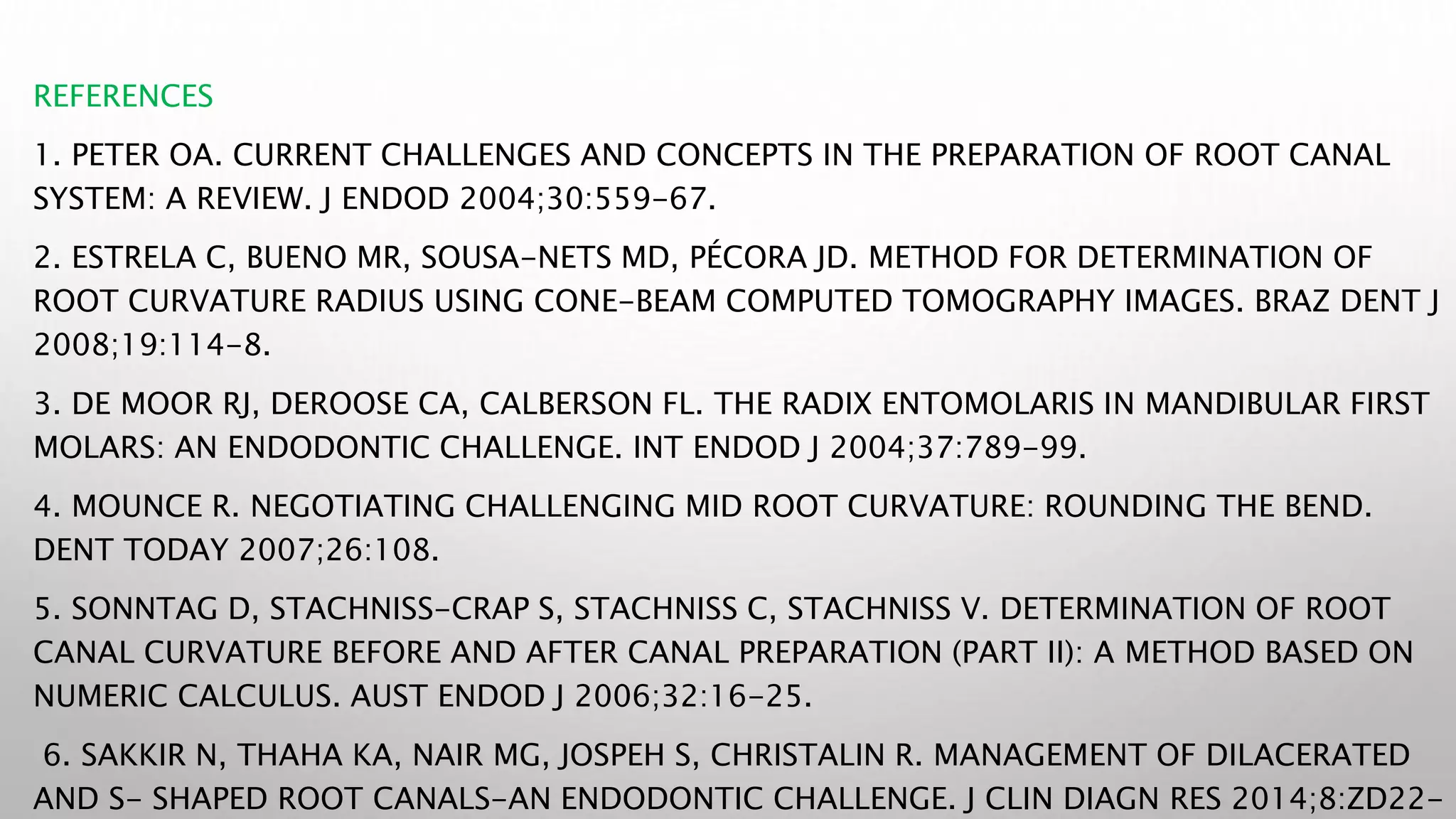 Canal curvatures and determination method final | PPTX