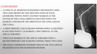 Canal curvatures and determination method final | PPTX