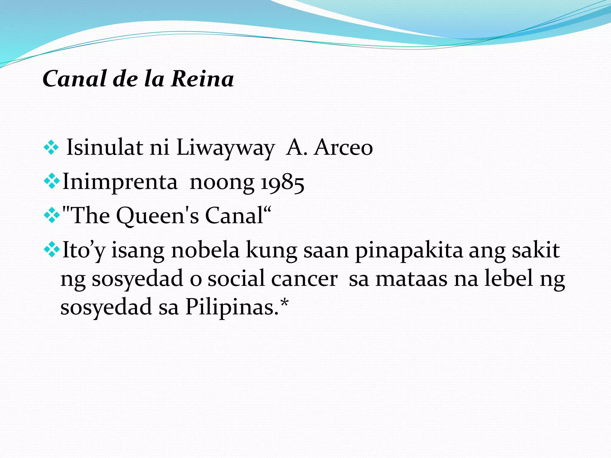 Canal de la reina | PPTX