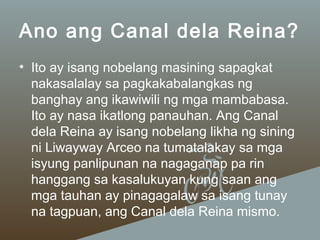 Canal Dela Reina (christinesusana) | PPT