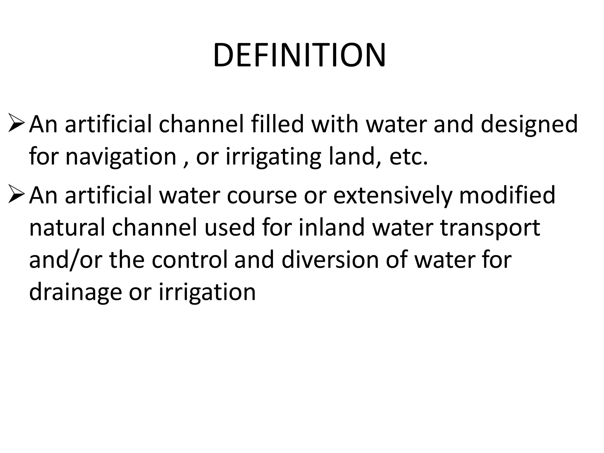 Canal design | PPTX