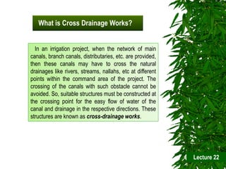 canal drainage works icluding component for canals pdf | PDF