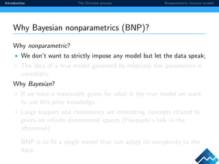 A Gentle Introduction to Bayesian Nonparametrics | PPT