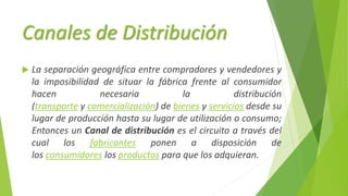 Canales de distribución | PPTX