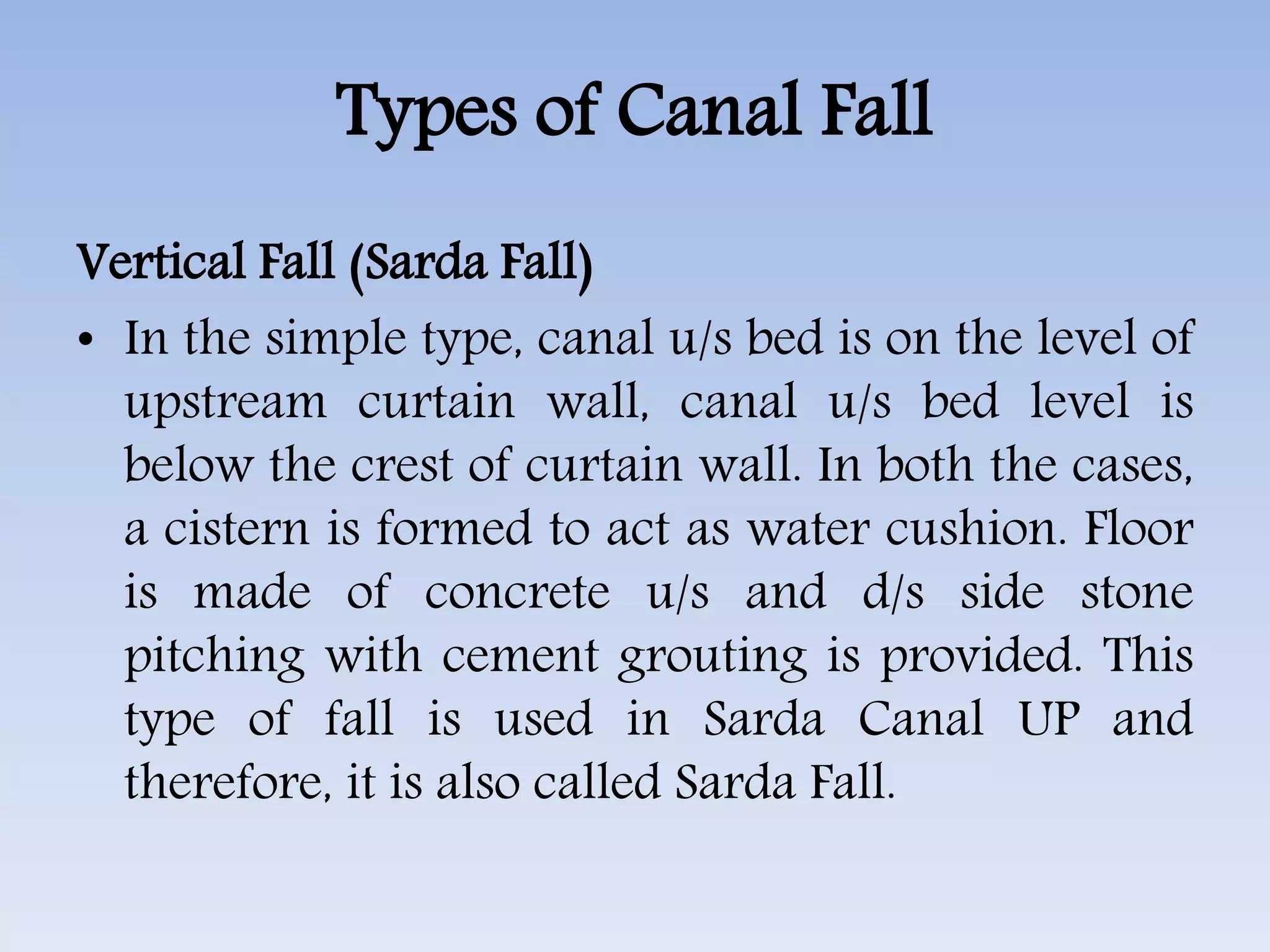 Canal Fall | PPTX