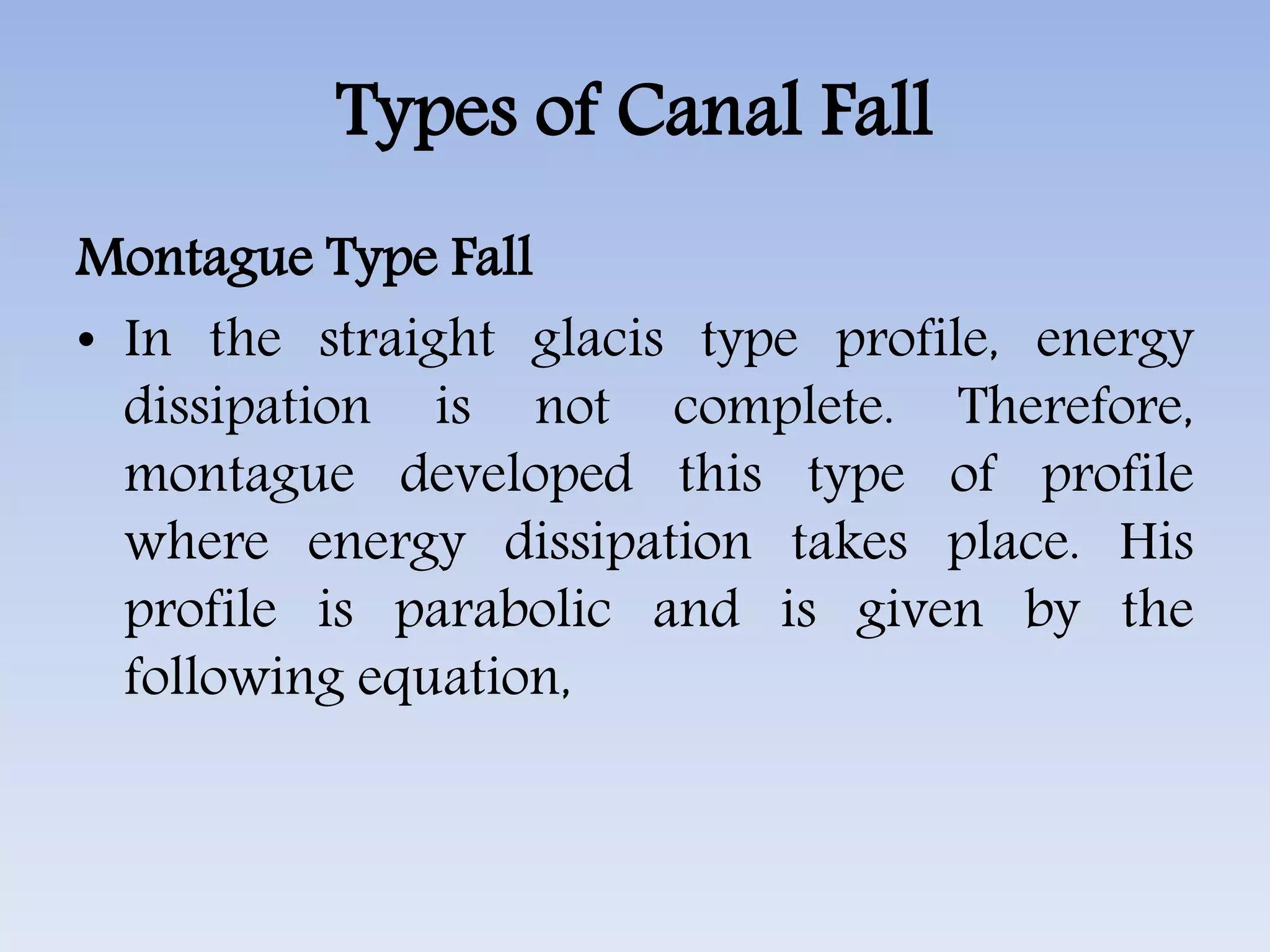 Canal Fall | PPTX