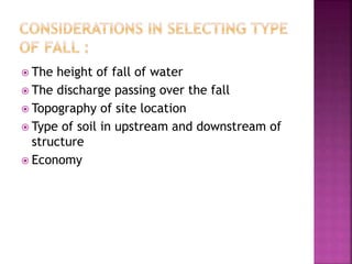 Canal falls and its classification | PPTX