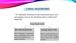 Canal headworks | PPTX