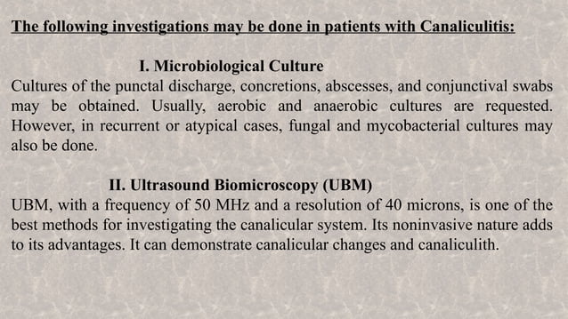 Disease of canaliculus presentation.ppt canaliculitis | PPTX