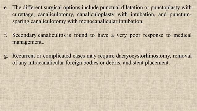 Disease of canaliculus presentation.ppt canaliculitis | PPTX