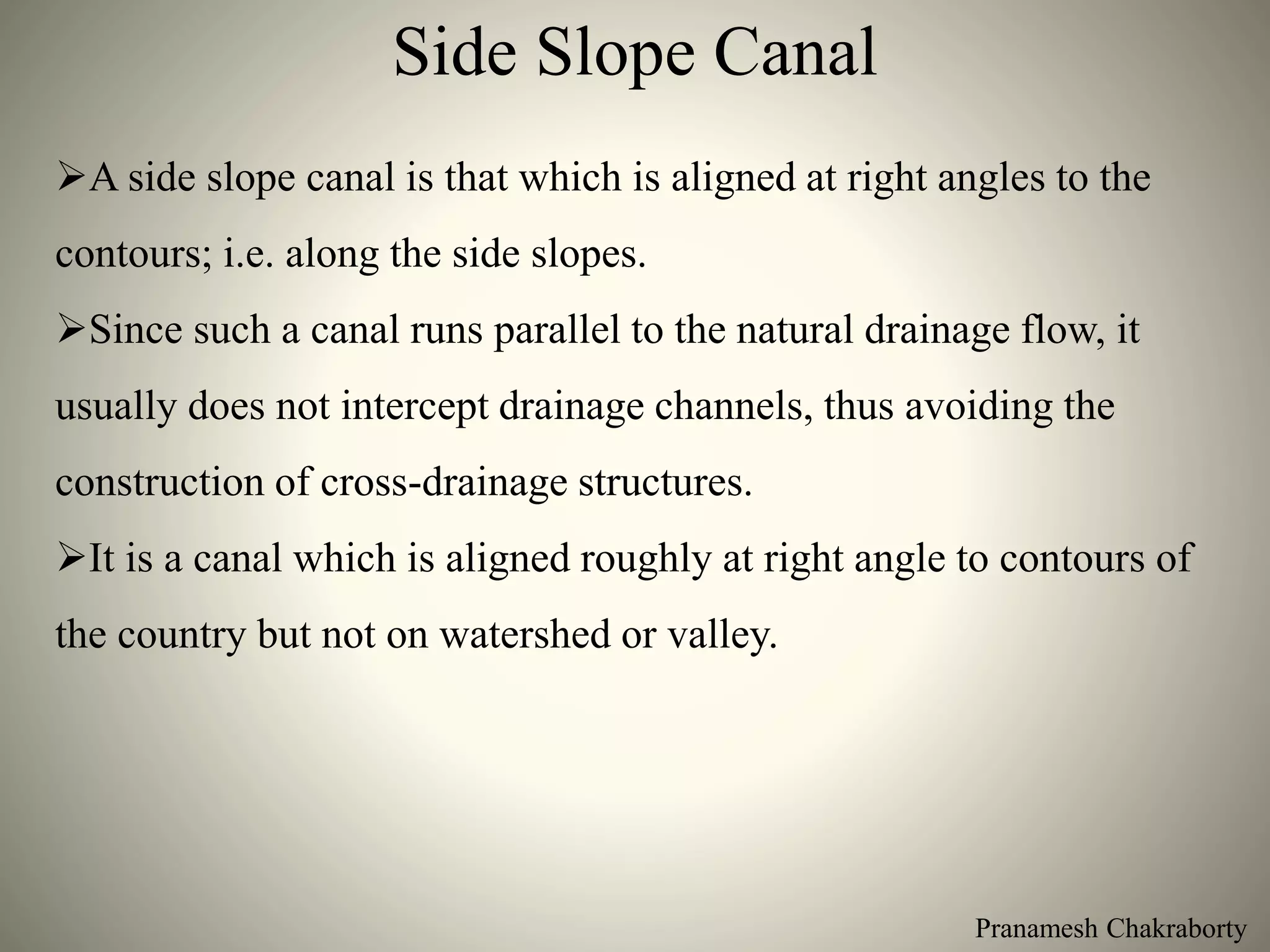 Canal irrigation | PPTX