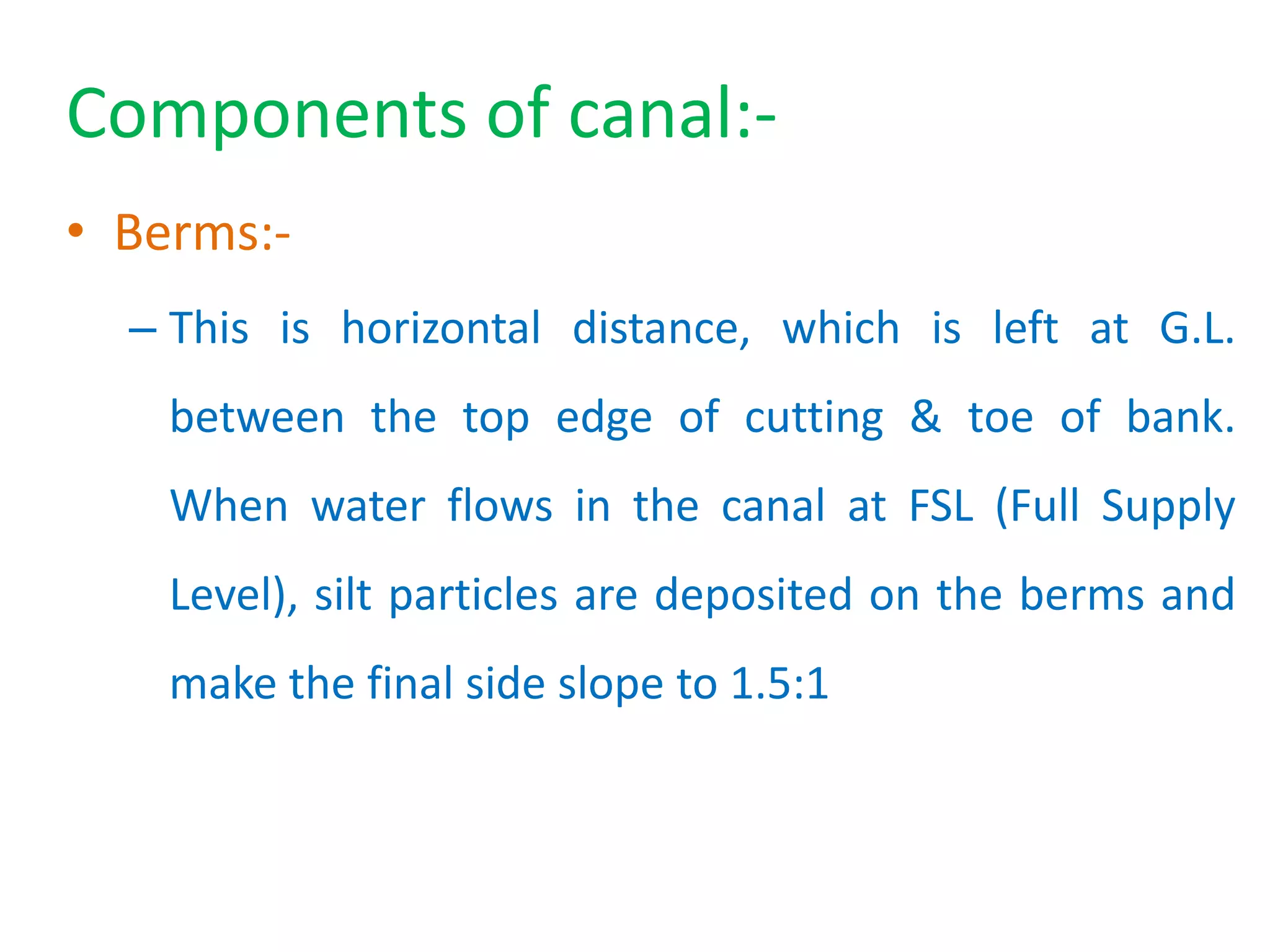 Canal irrigation | PPTX