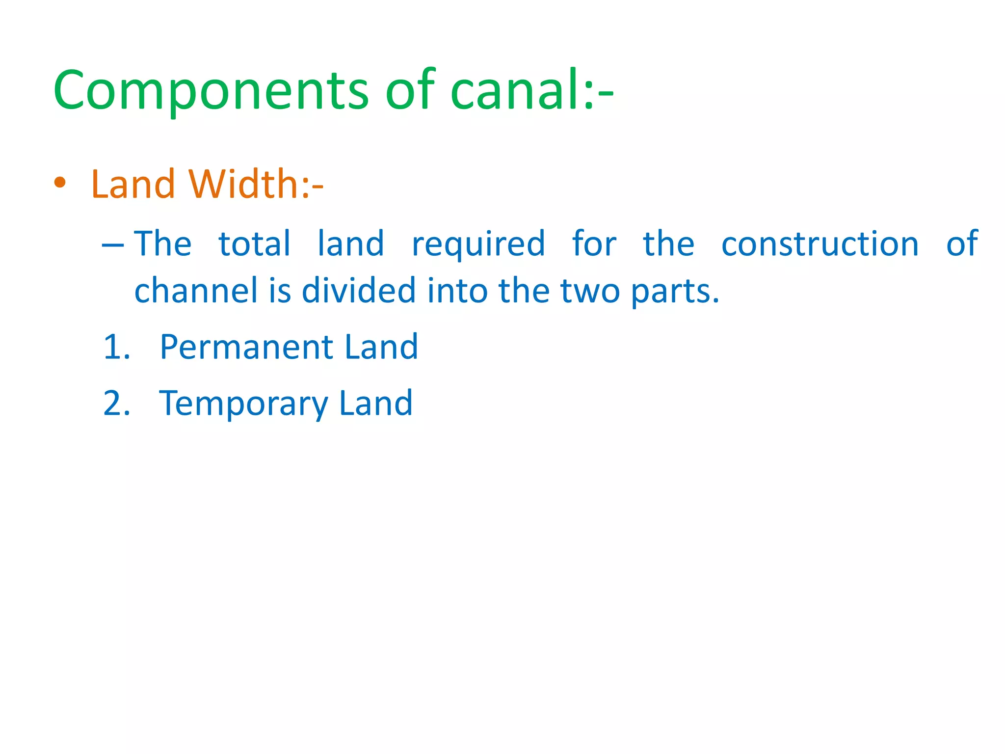 Canal irrigation | PPTX