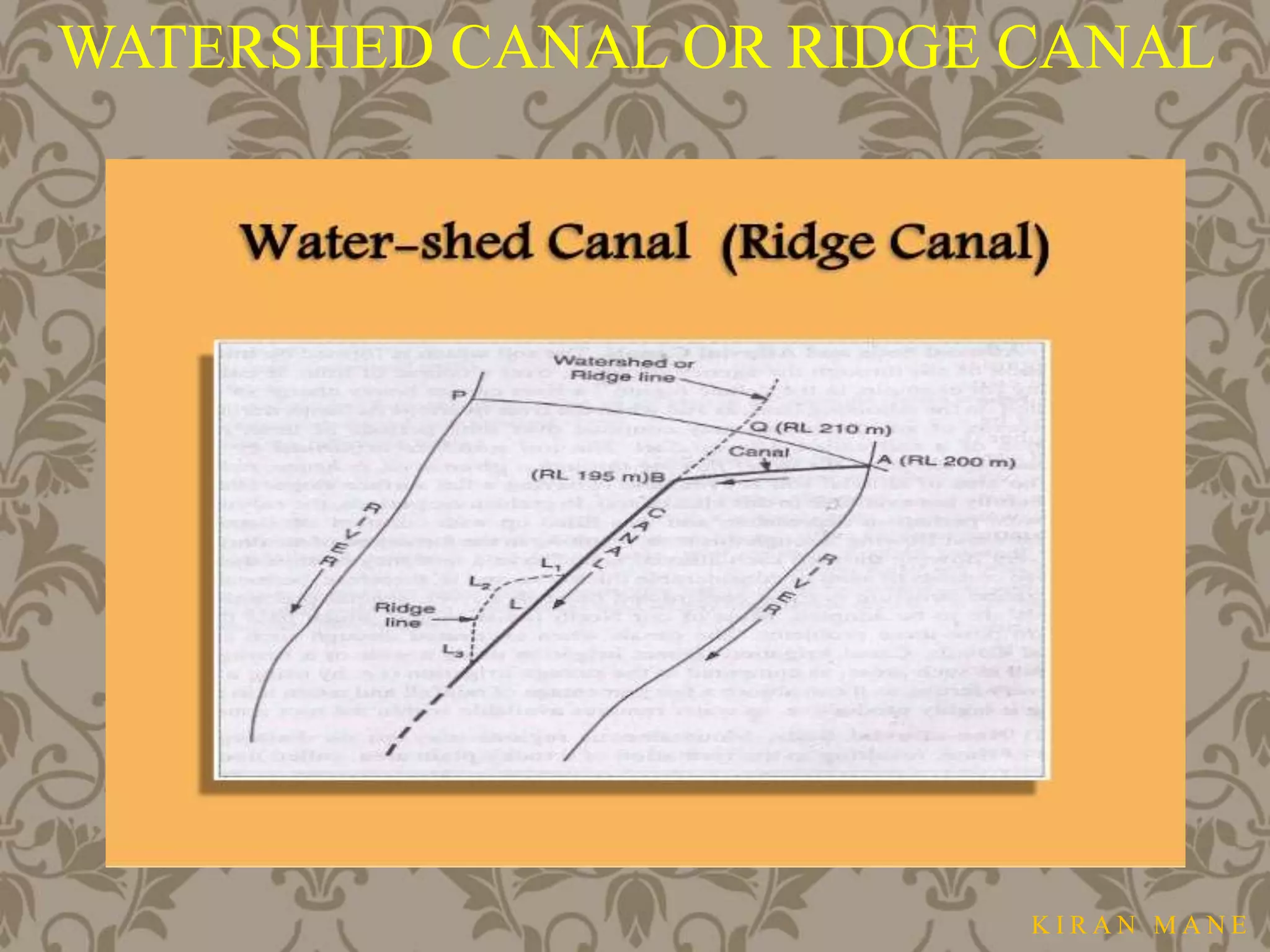 Canal irrigation (Mr. Kiran B. Mane) | PPTX | Geography | Science