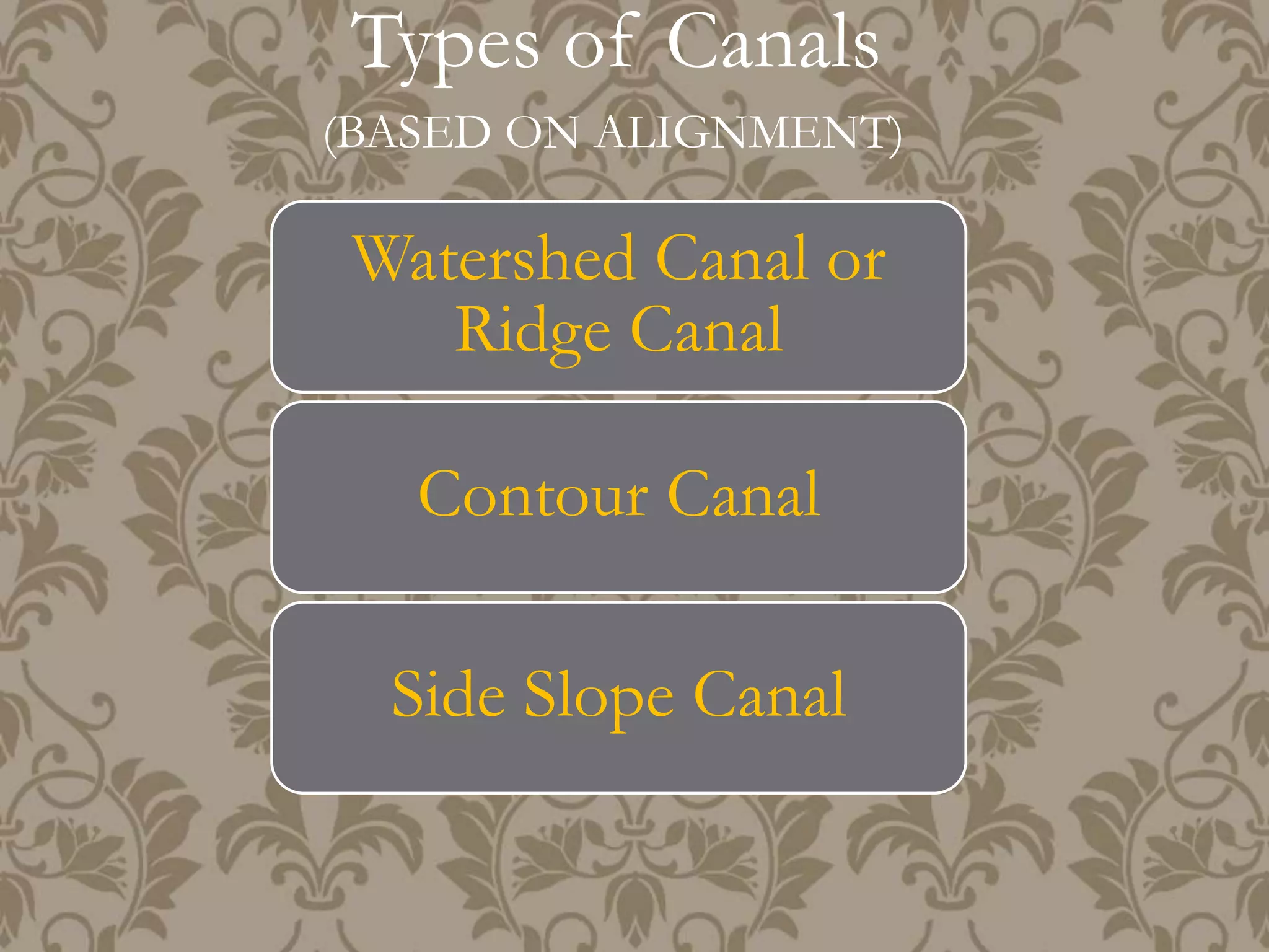 Canal irrigation (Mr. Kiran B. Mane) | PPTX | Geography | Science