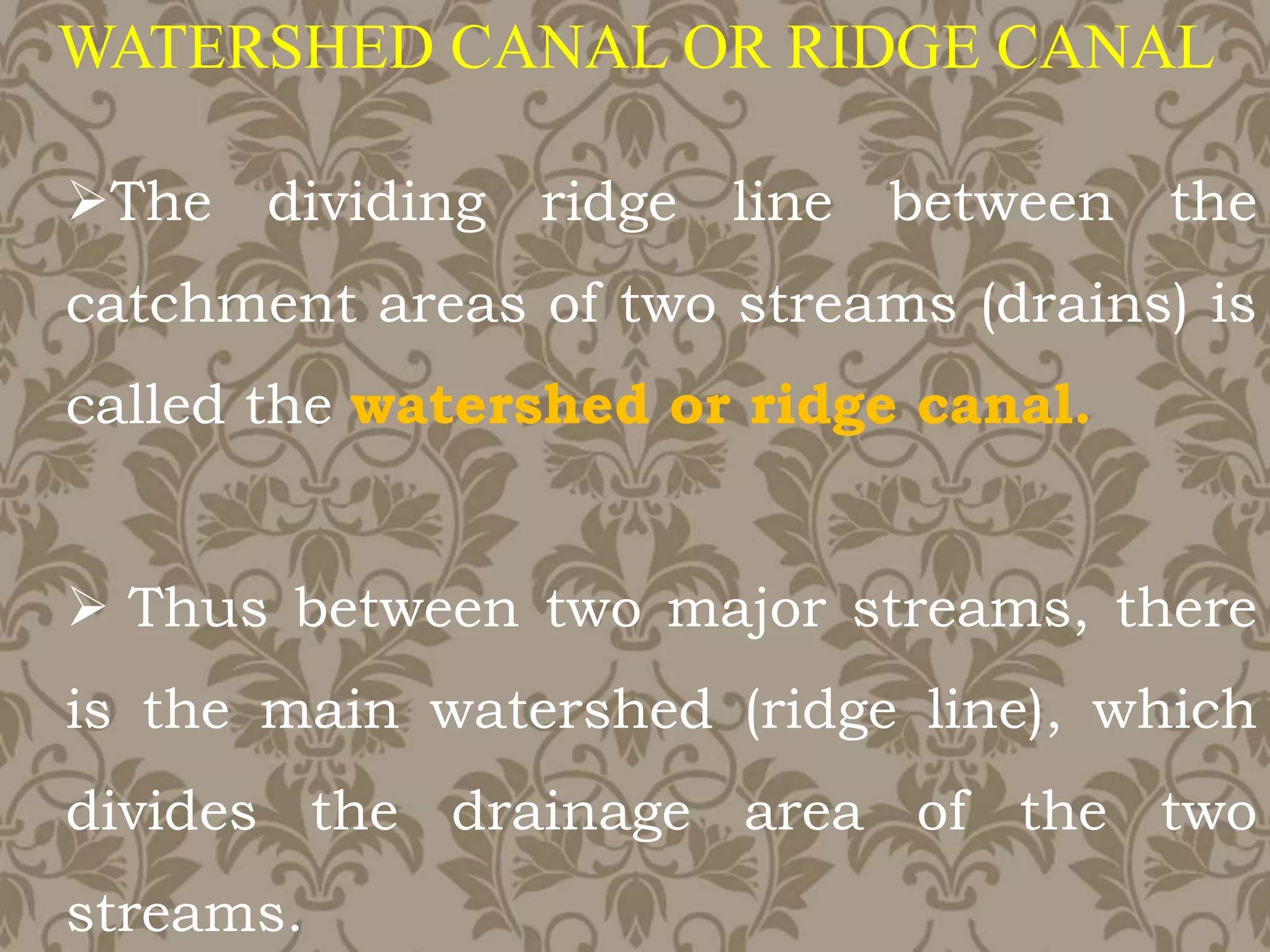 Canal irrigation (Mr. Kiran B. Mane) | PPTX | Geography | Science