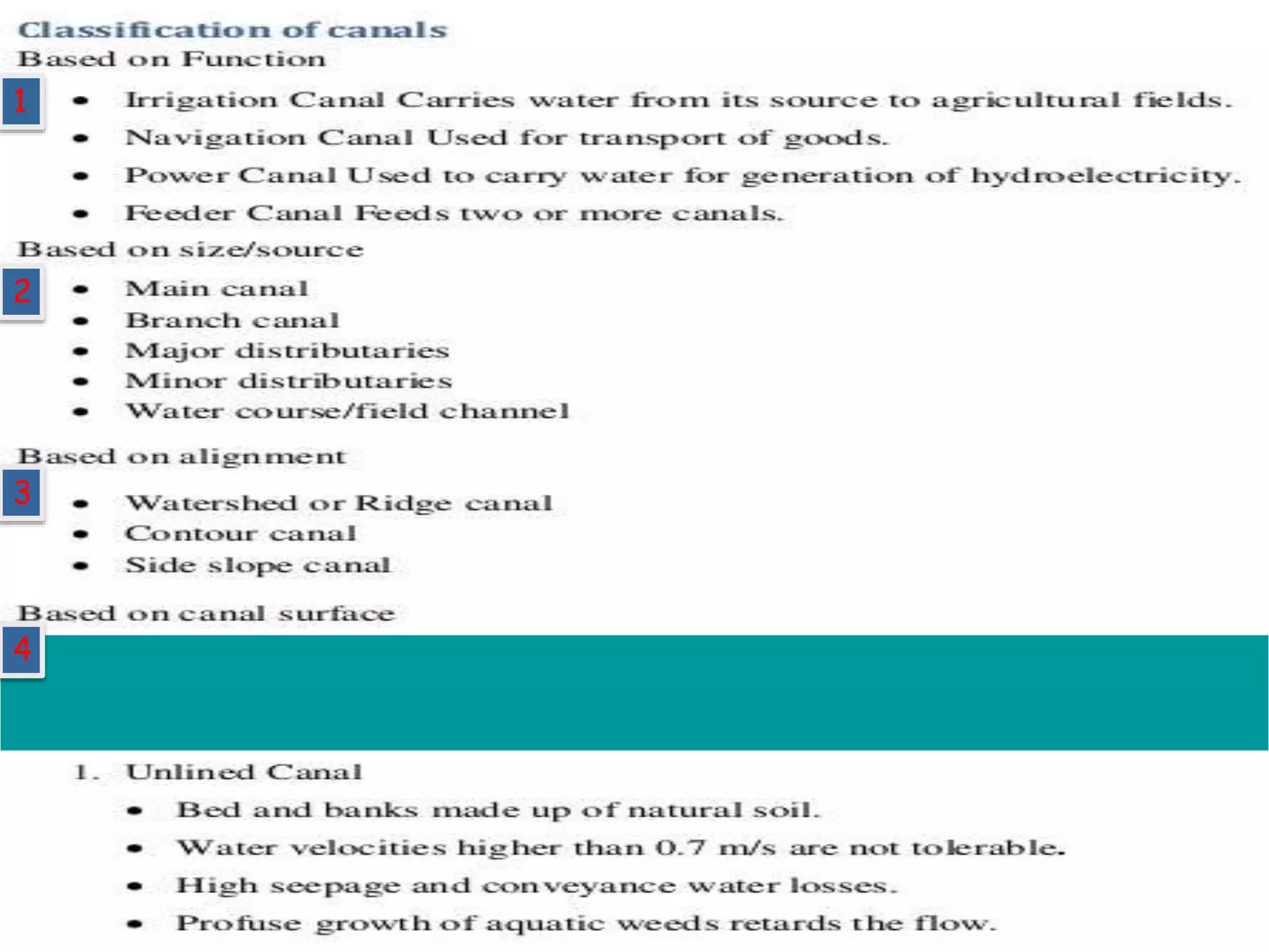 Canal & canal types with design of channels by dj sir covered kennedy ...
