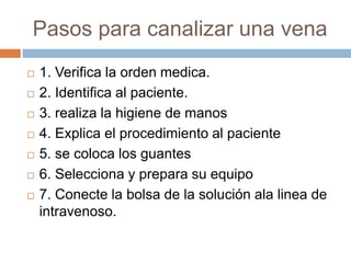 Canalizacion Intravenosa Toma De Vena Y Puncion Capilar Pptx