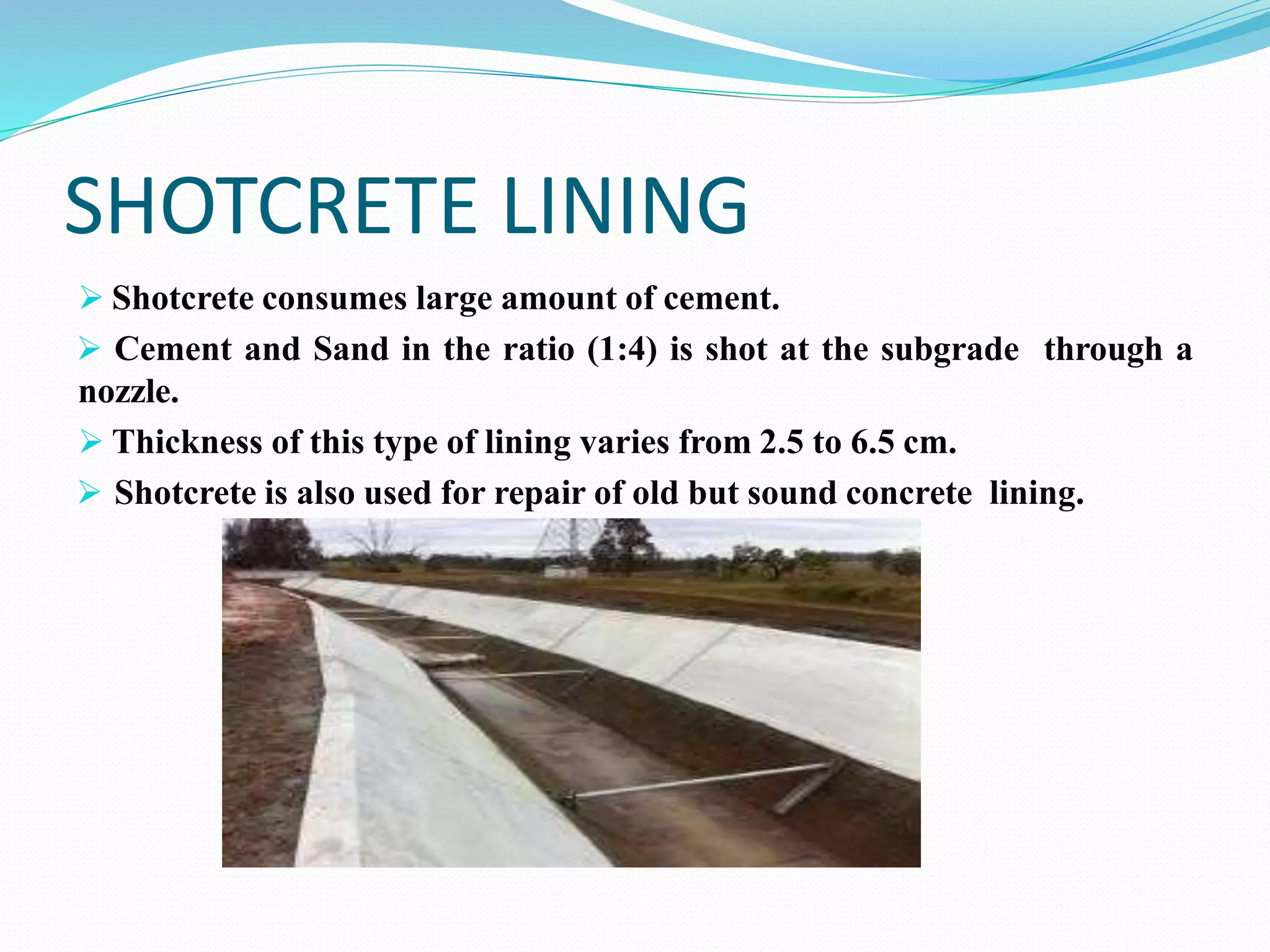 Canal lining | PPTX