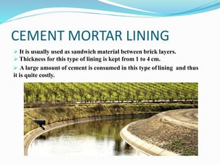 Canal lining | PPTX
