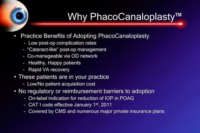 Canaloplasty Overview 3 Year Clinical Results Burchfield111510 | PPT