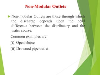 Canal outlets | PPTX