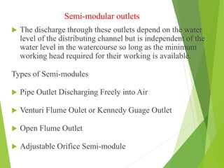 Canal outlets | PPTX