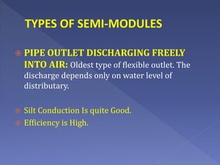 Canal outlets and modules | PPTX