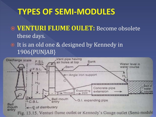 Canal outlets and modules | PPTX