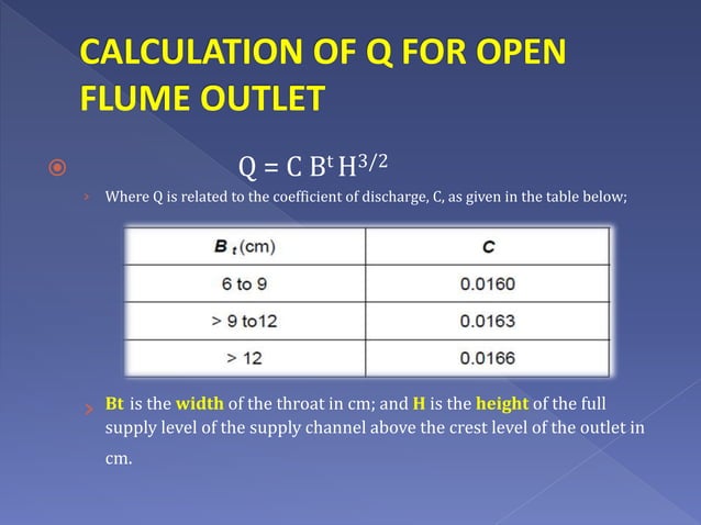 Canal outlets and modules | PPTX