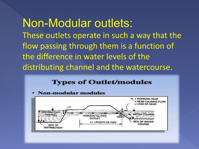 Canal outlets and modules | PPTX