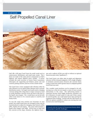 Equipos para construir canales de concreto: | PDF