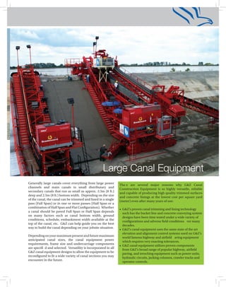 Equipos para construir canales de concreto: | PDF